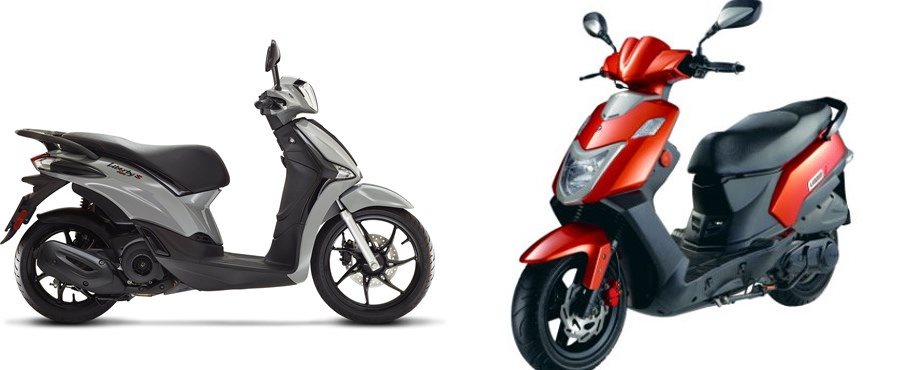 Motorrad Vergleich Piaggio Liberty 125 S 2021 vs. PGO Libra 125 2011
