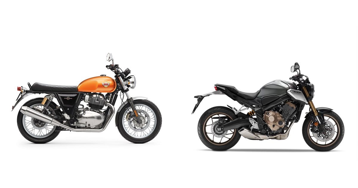 Royal Enfield Interceptor 650 2020 vs Honda CB650R 2022