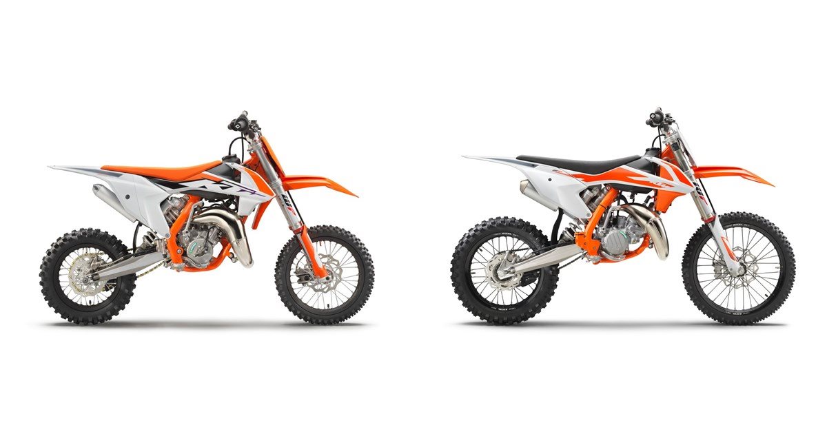 Motorrad Vergleich KTM 65 SX 2023 vs. KTM 85 SX 17/14 2020