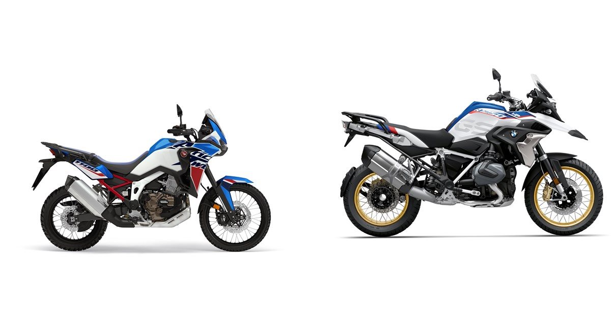 Motorrad Vergleich Honda CRF1100L Africa Twin DCT 2023 vs. BMW R 1250 ...