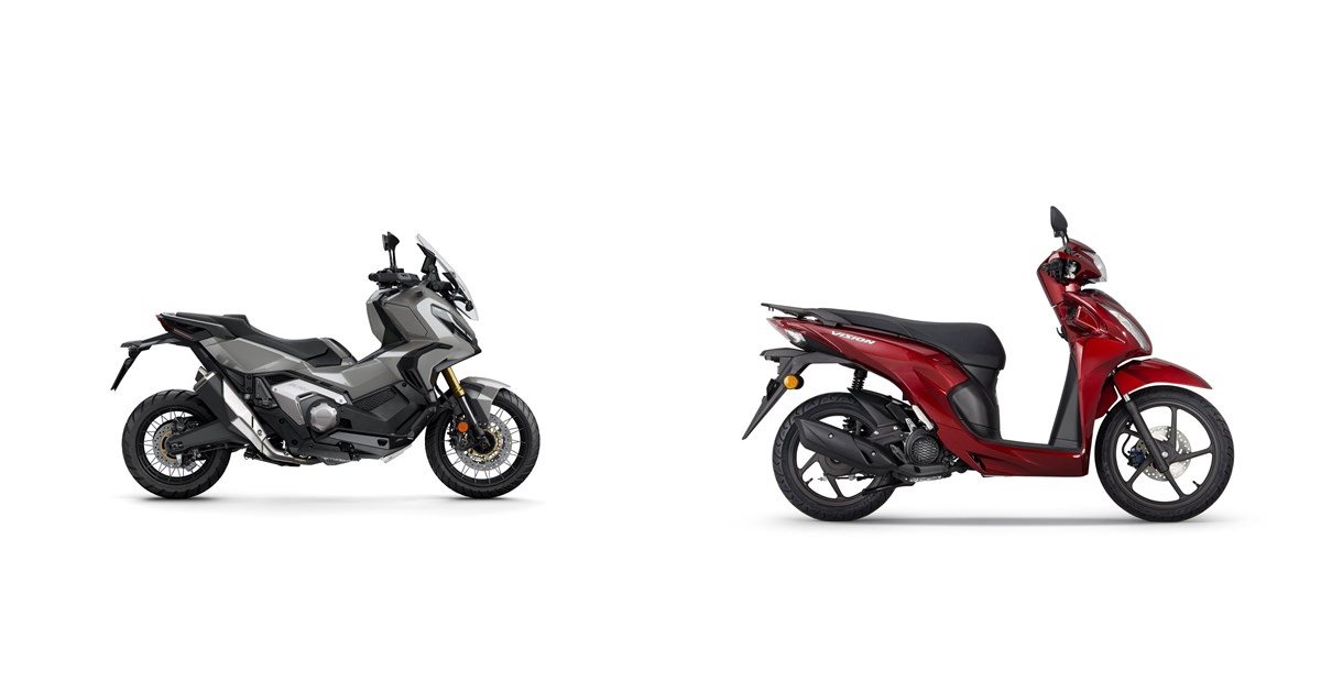 Motorrad Vergleich Honda X-ADV 2023 vs. Honda NSC Vision 110 2022