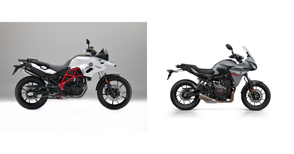 Motorrad Vergleich BMW F 700 GS 2017 vs. Yamaha Tracer 700 2019