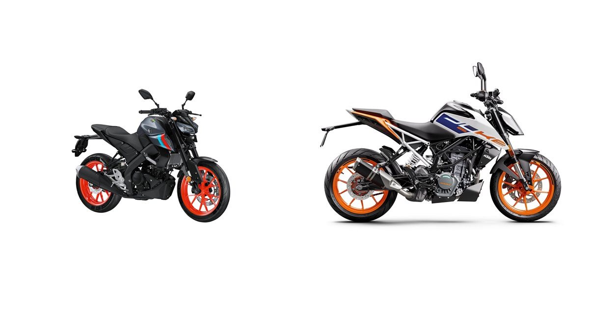 Yamaha MT-125 2021 vs KTM 125 Duke 2023