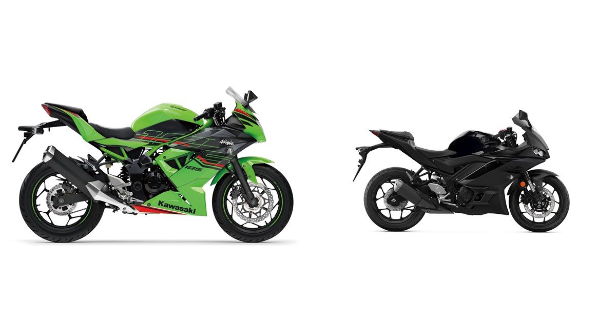 Motorrad Vergleich Kawasaki Ninja 125 2023 vs. Yamaha R3 2020