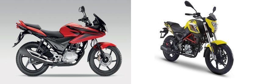 Motorrad Vergleich Honda CBF 125 2009 vs. KSR Moto GRS 125 2019