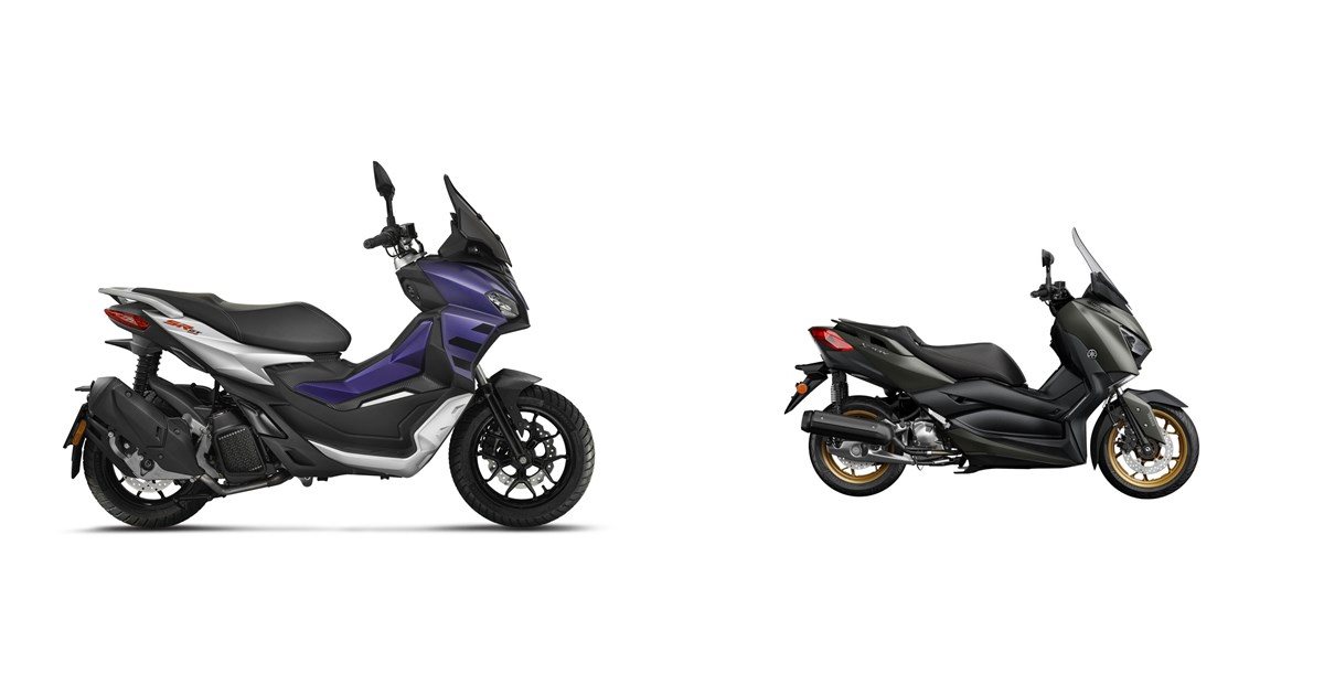 Motorrad Vergleich Aprilia SR GT 125 2023 vs. Yamaha XMAX 125 Tech MAX 2021