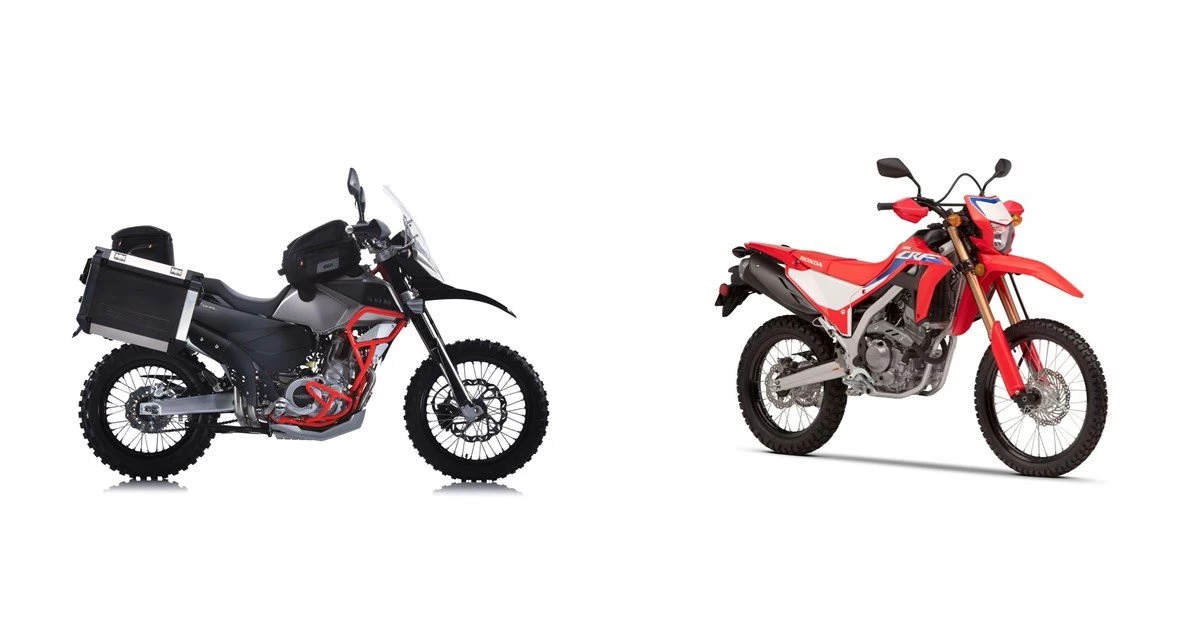 SWM Super Dual 650 2018 vs Honda CRF300L 2023
