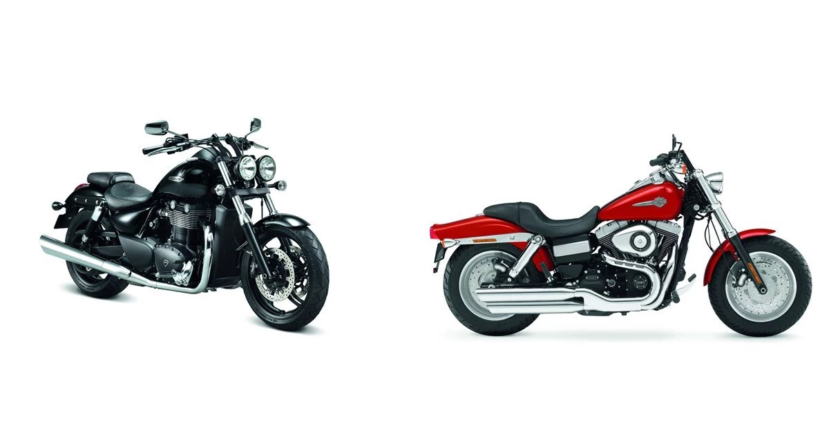 Motorrad Vergleich Triumph Thunderbird Storm 2013 vs. Harley-Davidson ...