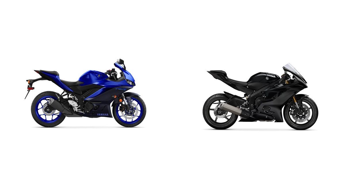 Yamaha R3 2023 vs Yamaha R6 RACE 2023