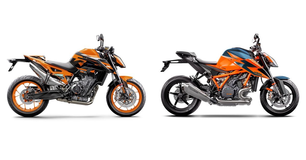KTM 890 Duke GP 2023 vs KTM 1290 Super Duke R 2020