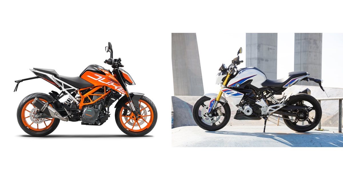 Motorrad Vergleich KTM 390 Duke 2020 vs. BMW G 310 R 2016