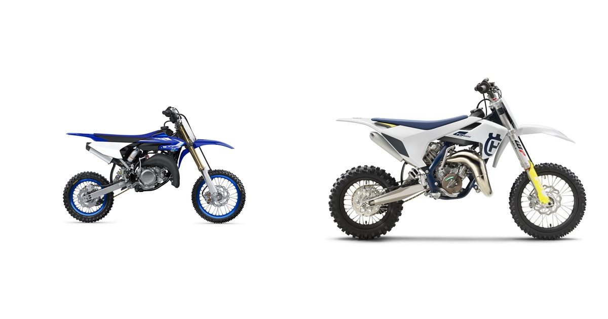 Motorrad Vergleich Yamaha YZ65 2020 vs. Husqvarna TC 65 2020