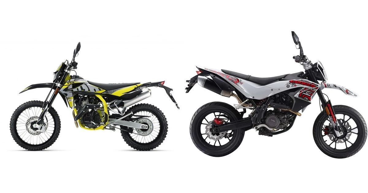 Motorrad Vergleich SWM RS 125 R 2020 vs. KSR Moto TR 125 SM 2017