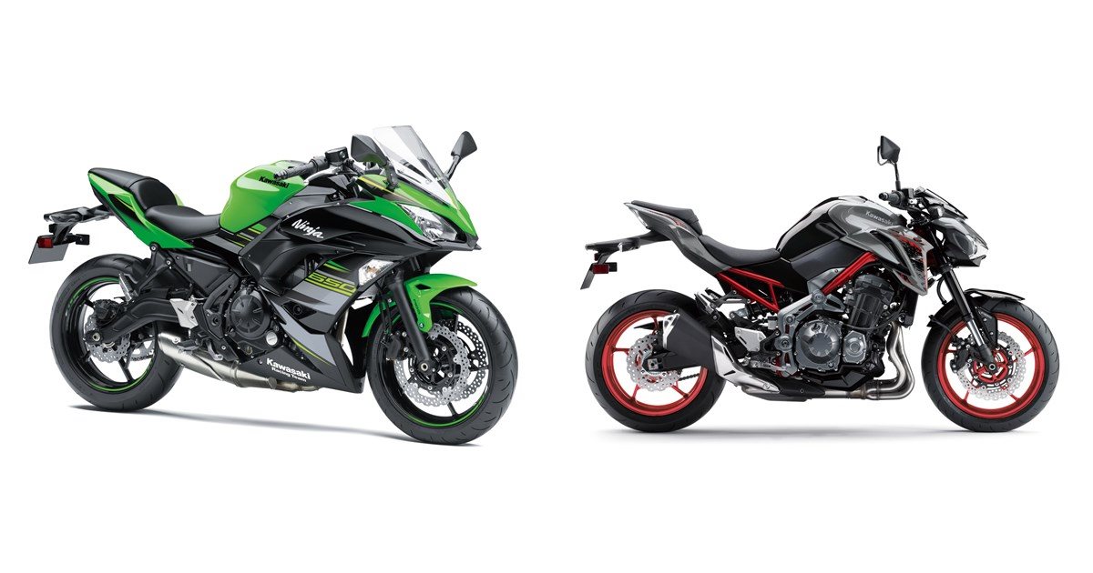 Motorrad Vergleich Kawasaki Ninja 650 KRT 2018 vs. Kawasaki Z900 2019
