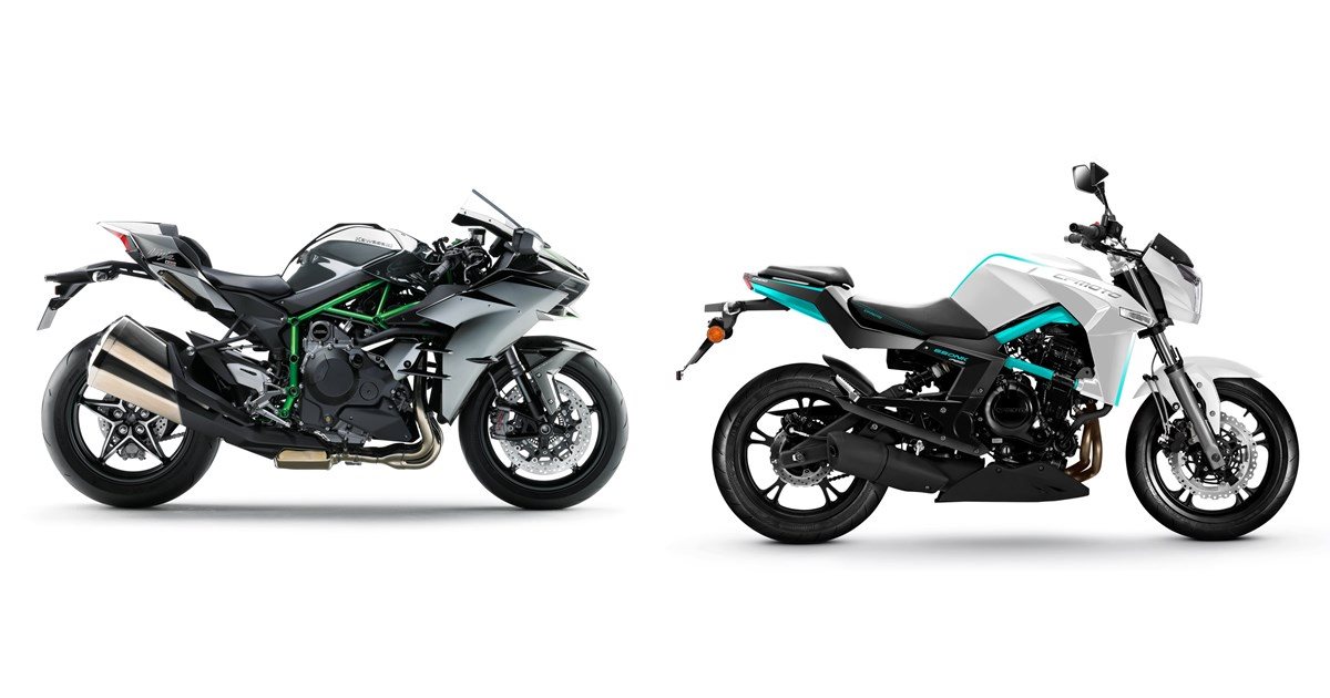 Motorrad Vergleich Kawasaki Ninja H2 2015 vs. CFMOTO 650NK 2015