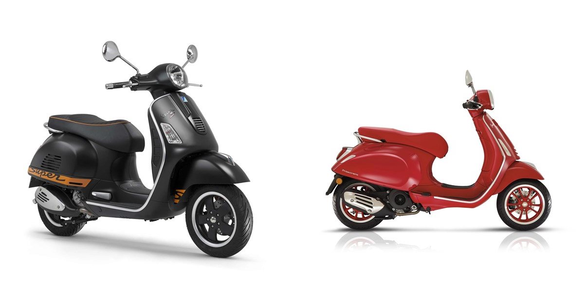 Motorrad Vergleich Vespa GTS 125 i.e. Super Sport 2013 vs. Vespa Primavera 125 (RED) 2021
