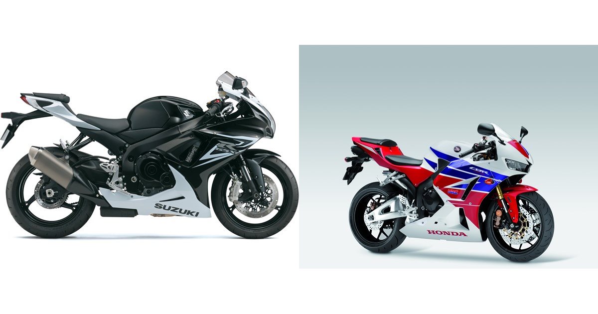 Motorrad Vergleich Suzuki GSX-R 600 2017 vs. Honda CBR600RR 2016