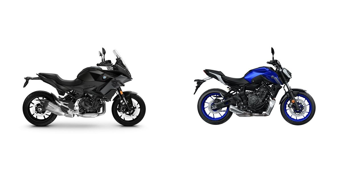 Motorrad Vergleich BMW F 900 XR 2023 vs. Yamaha MT-07 2021