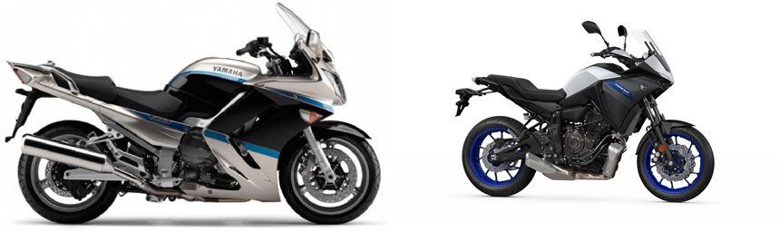 Motorrad Vergleich Yamaha FJR1300A 2009 vs. Yamaha Tracer 700 2020