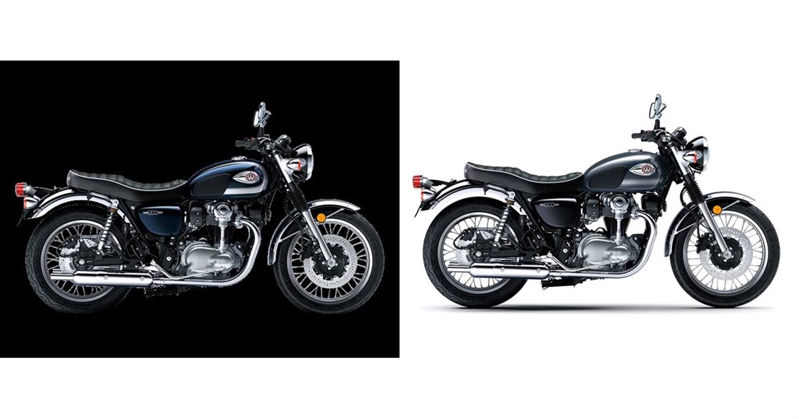 Motorrad Vergleich Kawasaki W800 2021 vs. Kawasaki W800 2023