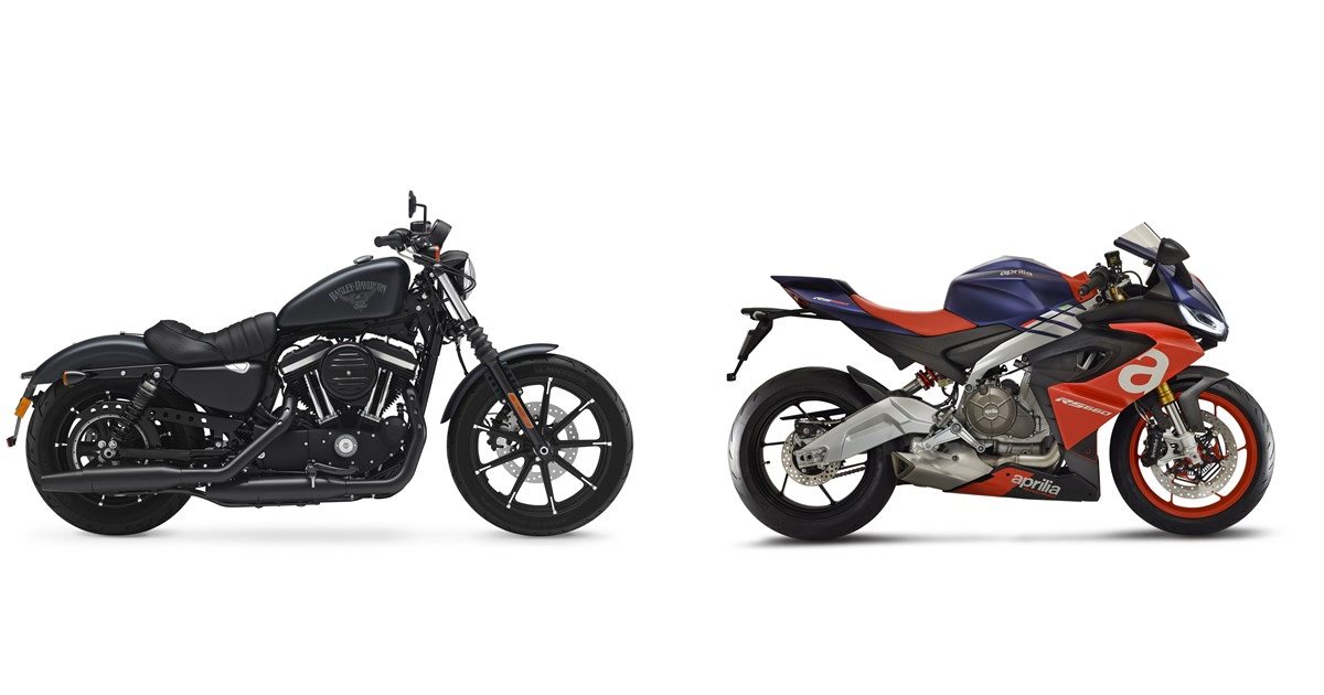 Motorrad Vergleich Harley-Davidson Sportster XL 883 N Iron 2018 vs ...