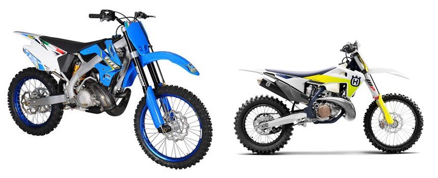 Motorrad Vergleich TM MX 250 2011 vs. Husqvarna TX 300i 2021