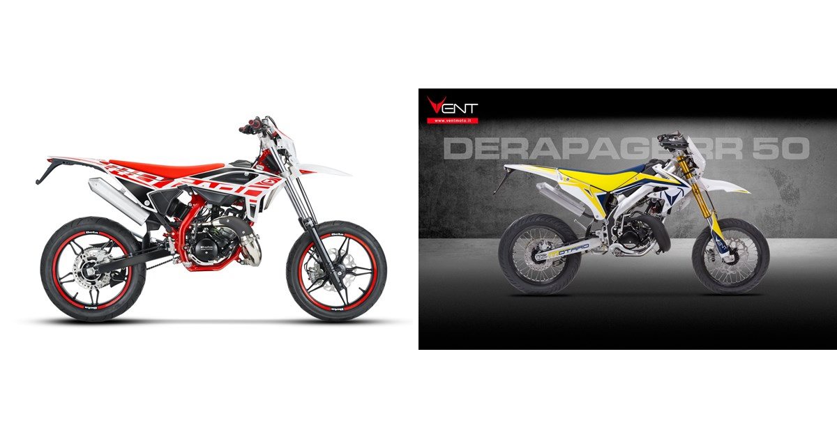 Motorrad Vergleich Beta RR 50 Motard Sport 2021 vs. Vent Derapage RR 50 ...