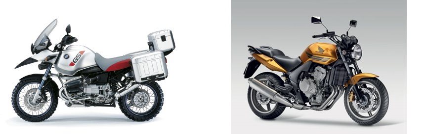 Motorrad Vergleich BMW R 1150 GS Adventure 2005 vs. Honda CBF 600 2009