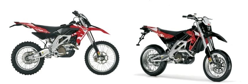 Motorrad Vergleich Aprilia RXV 450 2007 vs. Aprilia SXV 450 2007