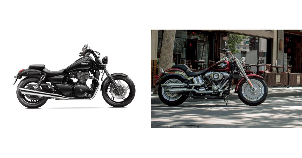 Motorrad Vergleich Triumph Thunderbird Storm 2017 vs. Harley-Davidson ...