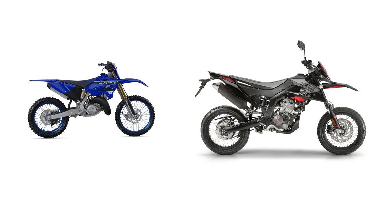 Motorrad Vergleich Yamaha YZ125LC 2021 vs. Aprilia SX 125 2018