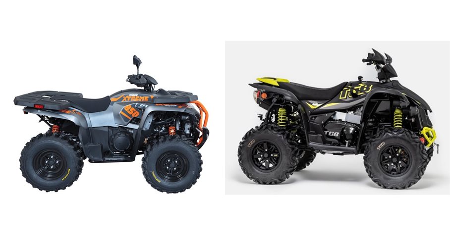 Motorrad Vergleich Access Shade Xtreme 850 NG 2020 vs. TGB Target 600 ...