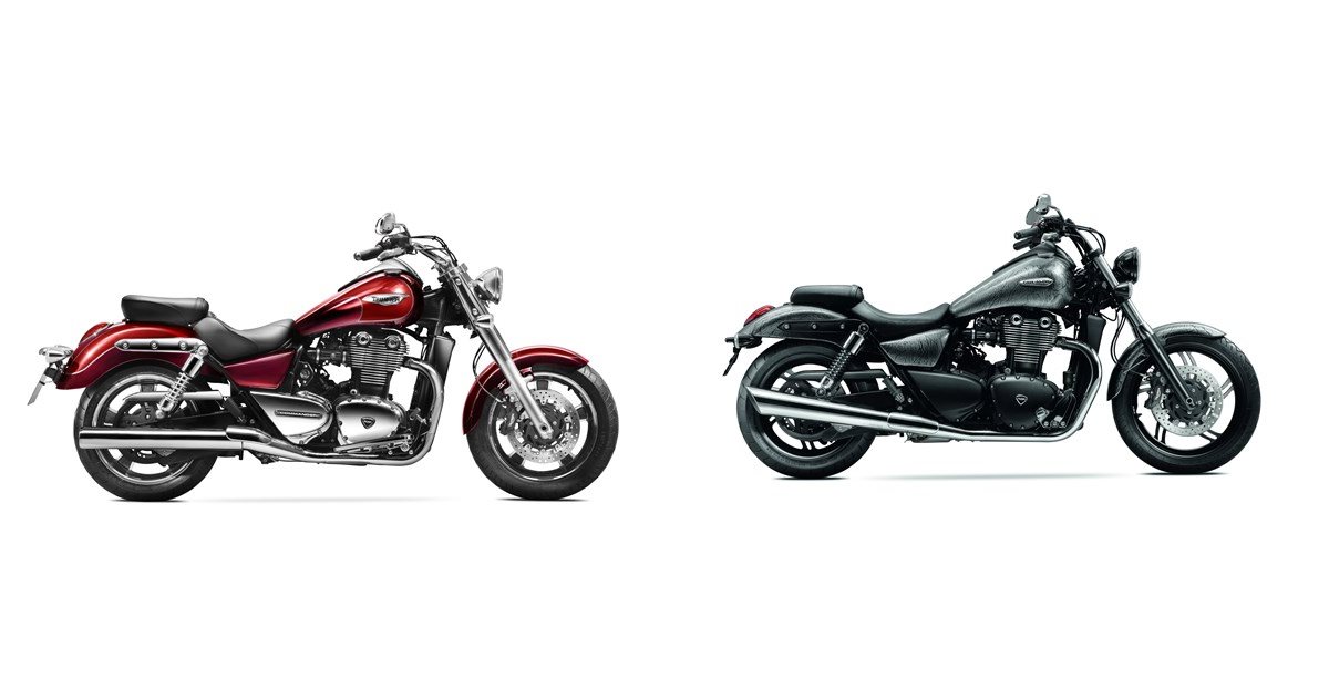 Motorrad Vergleich Triumph Thunderbird Commander 2014 vs. Triumph ...