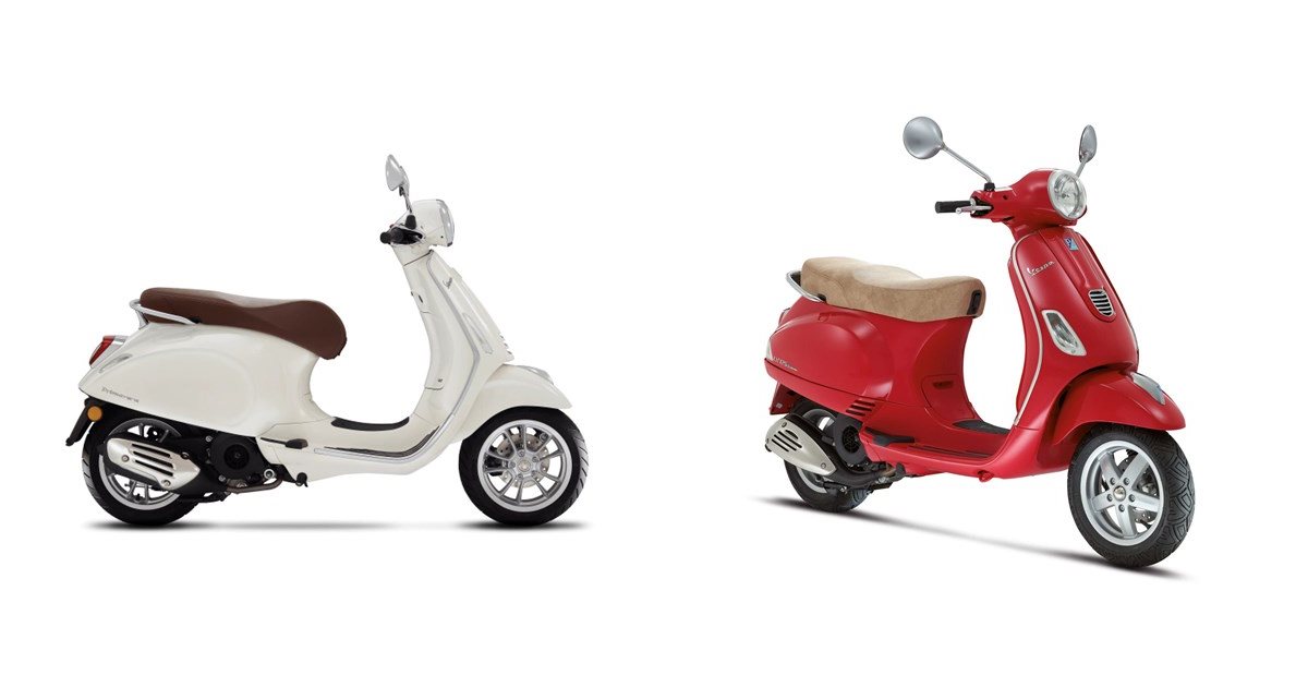 Motorrad Vergleich Vespa Primavera 125 2022 vs. Vespa LX 125 i.e. 3V 2013
