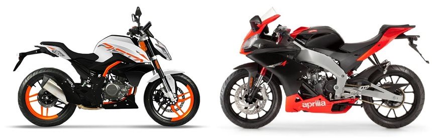 Motorrad Vergleich Online Pista 50 2021 Vs Aprilia Rs4 50 2011