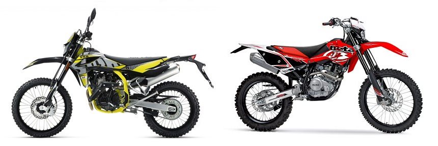 Motorrad Vergleich SWM RS 125 R 2020 vs. Beta RR Enduro 4T 125 LC 2012
