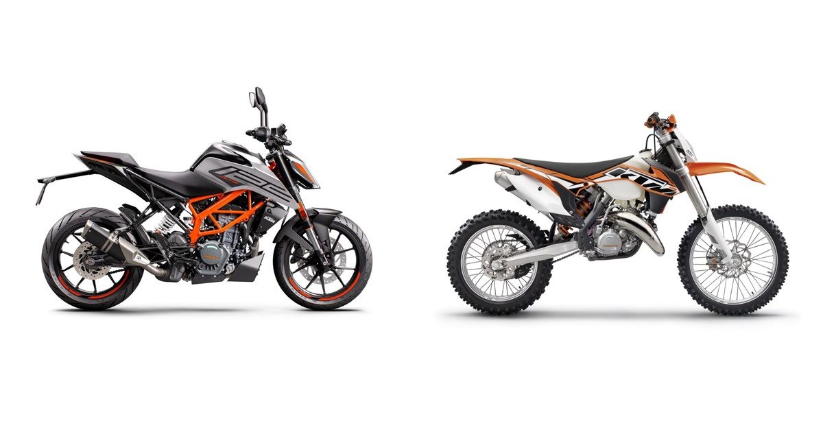 Comparaison des motos KTM 125 Duke 2022 VS. KTM 125 EXC 2014