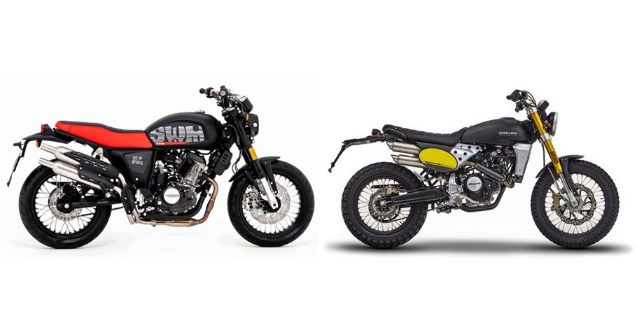 Motorrad Vergleich SWM Ace of Spades 125 2023 vs. Fantic Caballero ...