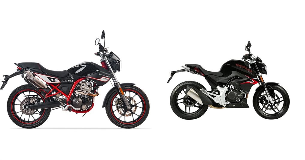 Motorrad Vergleich Zündapp ZXS 125 2017 vs. Zündapp ZXN 125 Naked 2020