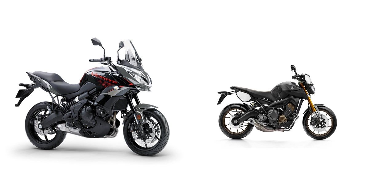 Motorrad Vergleich Kawasaki Versys 650 2021 vs. Yamaha MT-09 Sport ...
