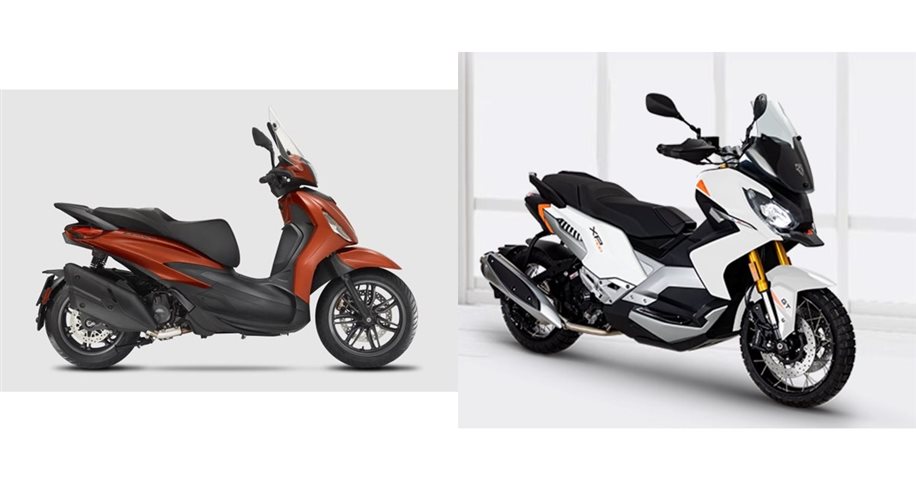 Motorrad Vergleich Piaggio Beverly 400 S 2023 Vs Peugeot Xp 400 Gt 2023