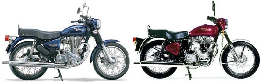 Motorrad Vergleich Royal Enfield Bullet Electra 2009 vs. Royal Enfield ...