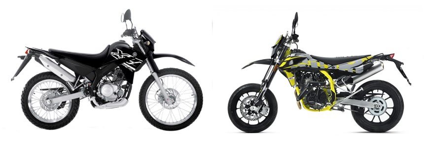 Yamaha XT 125 R 2006 vs SWM SM 125 R 2020