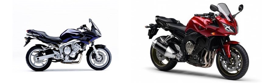 Motorrad Vergleich Yamaha FZ6 Fazer 2005 vs. Yamaha FZ1 Fazer 2009