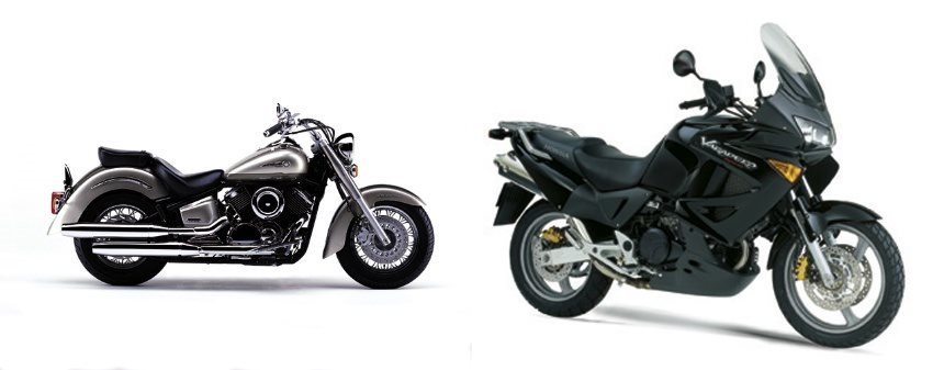 Yamaha XVS 1100 Drag Star Classic 2005 vs Honda XL 1000 V Varadero 2005