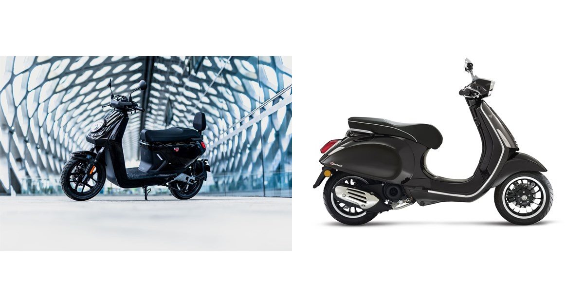 Motorrad Vergleich NIU MQiGT 2021 vs. Vespa Sprint 125 iGET 2021