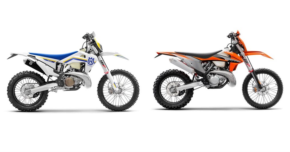 Motorrad Vergleich Husqvarna TE 300 Heritage 2023 vs. KTM 300 EXC TPI 2021