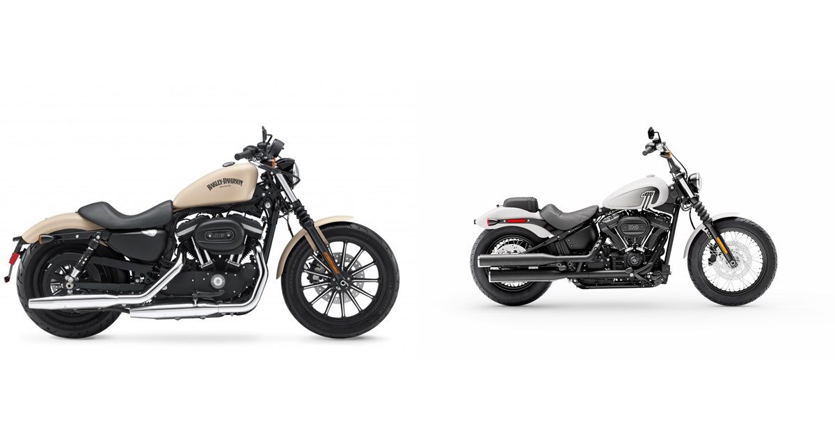 Motorrad Vergleich Harley-Davidson Sportster XL 883 N Iron 2014 vs ...