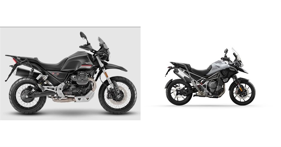 Motorrad Vergleich Moto Guzzi V85 TT 2023 vs. Triumph Tiger 1200 GT PRO ...