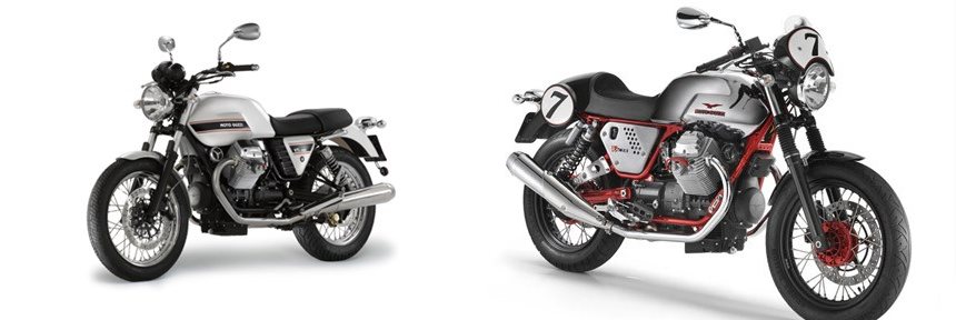 Motorrad Vergleich Moto Guzzi V7 Classic 2011 vs. Moto Guzzi V7 Racer 2011